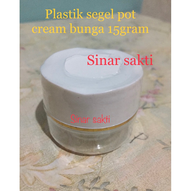 Jual plastik segel pot cream bunga 15gr / plastik segel pot cream ...