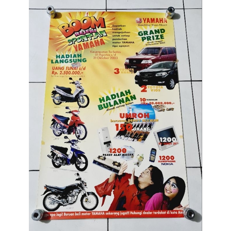 Jual Poster Jumbo Promo Motor YAMAHA ORI | Shopee Indonesia
