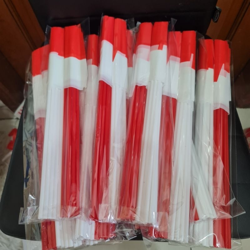 Jual Bendera Stik Merah Putih isi 20/ Aksesoris 17 Agustus Bendera ...