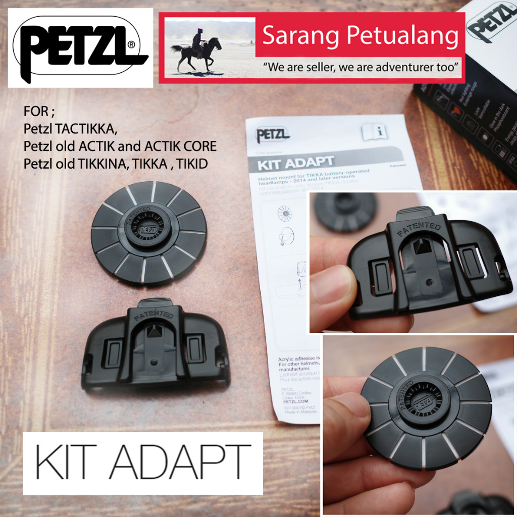 Jual PETZL KIT ADAPT adapter mounting headlamp petzl di helem helm ...
