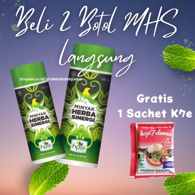 Jual MHS | Minyak Herba Sinergi - Produk Original 100 ml | Shopee Indonesia