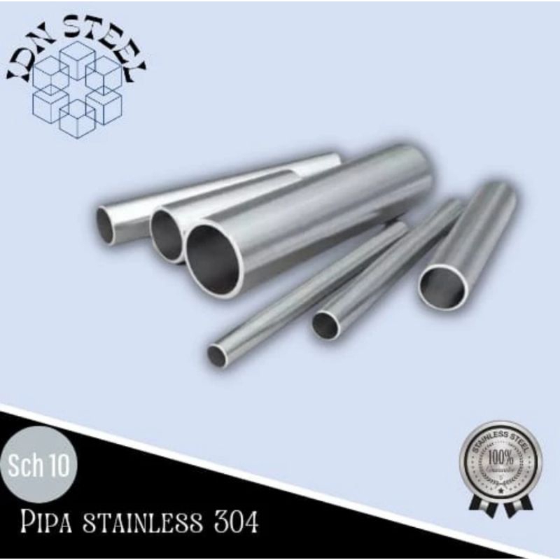 Jual pipa stainless 304 1 inch diameter 33.4mm sch 10 panjang 10cm ...