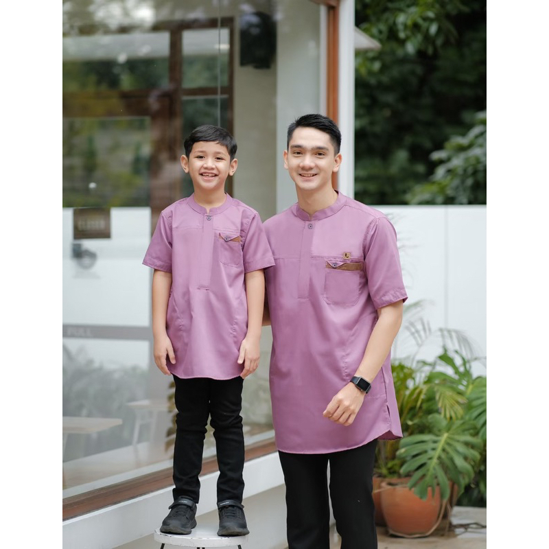 Jual Luthfia kids - Atasan Muslim Couple/ Koko Toyobo Pendek Couple ...