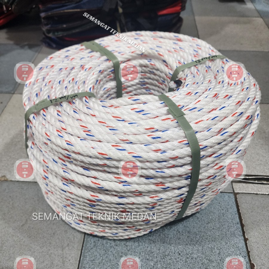Jual 12mm TALI KAPAL TARIK DADUNG TAMPAR PP PROPYLINE 12 mm ROL 220 ...