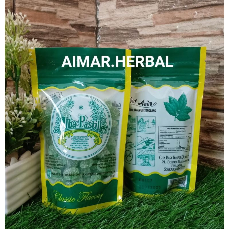 Jual Permen Mint Alba Pastilles 100 Gram Permen Pelega Tenggorokkan ...