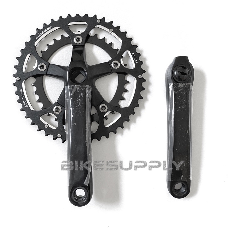 Jual Crank Set (Crankset) Sepeda Merk Lasco CF 37 Double 2 Speed 34 46T ...