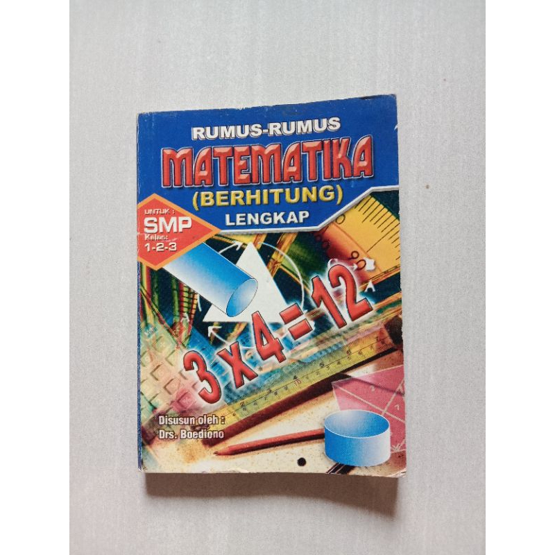 Jual RUMUS RUMUS MATEMATIKA BERHITUNG LENGKAP UNTUK SMP KELAS 1,2,3 ...