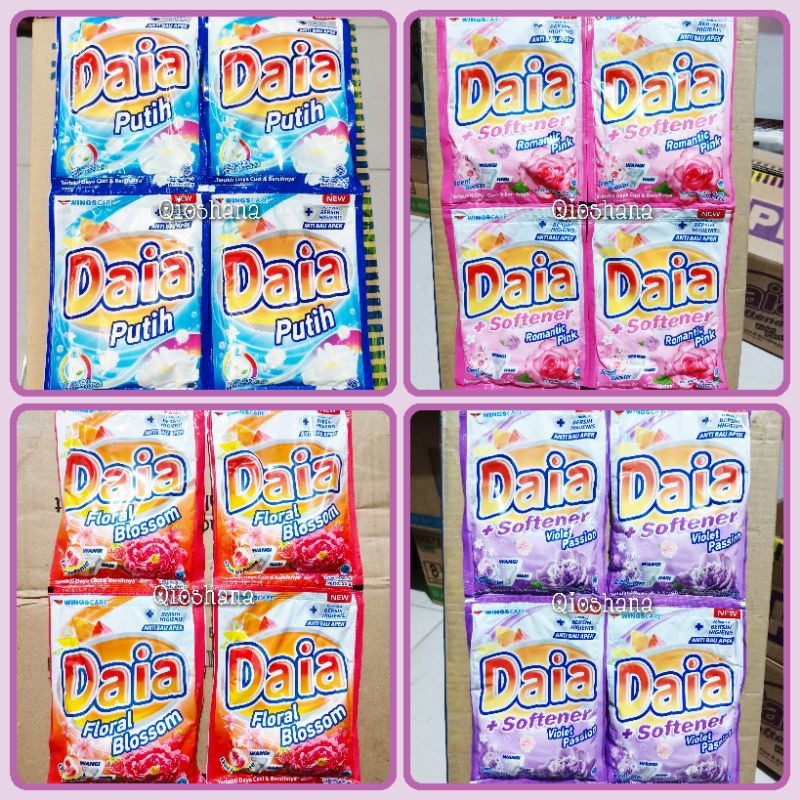 Jual DAIA DETERJEN BUBUK SACHET 1 RENCENG | Shopee Indonesia