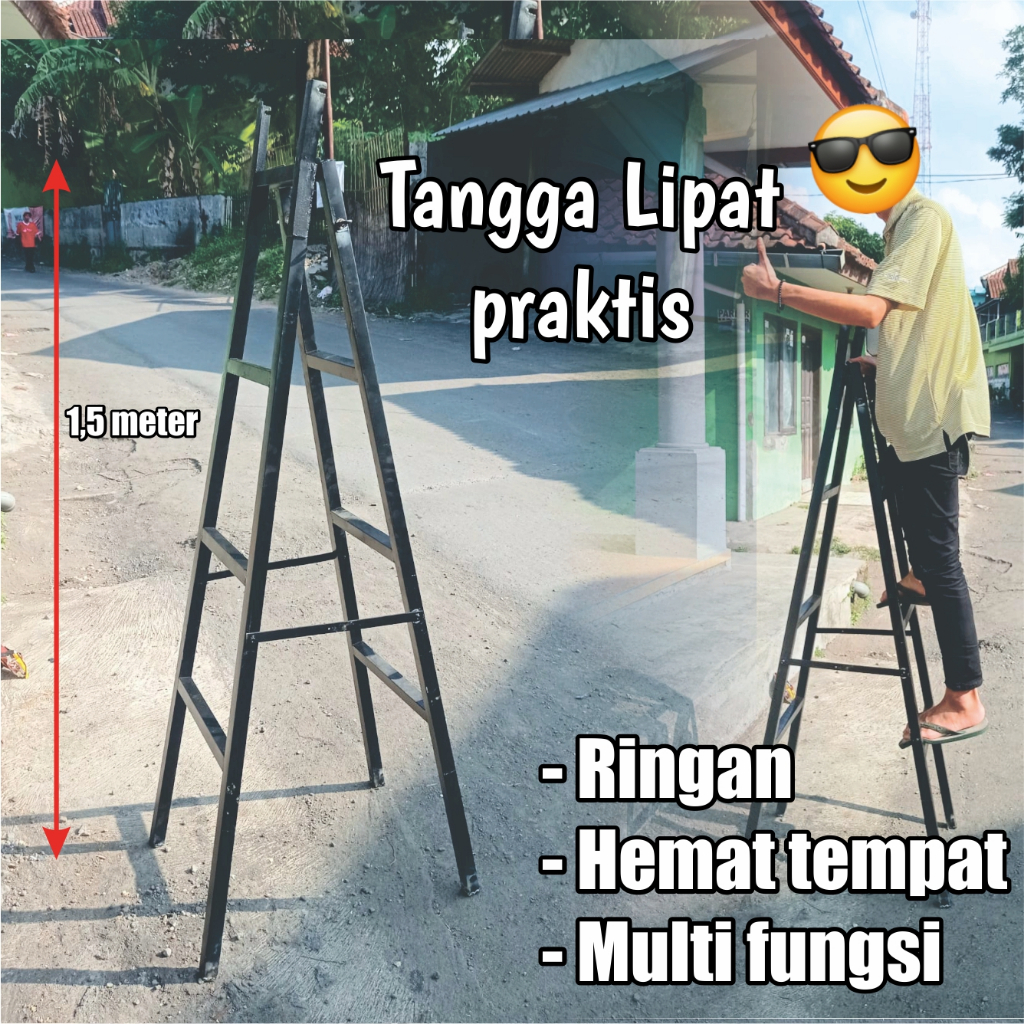 Jual Tangga Lipat Mini Minimalis Portable Multifungsi untuk Besi ...