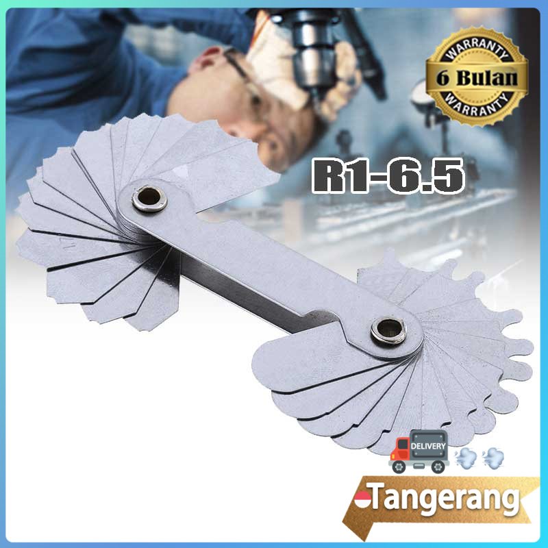 Jual Radius Gauge R1-6.5 / Alat Pengukur Radius Gage / Alat Ukur Celah ...