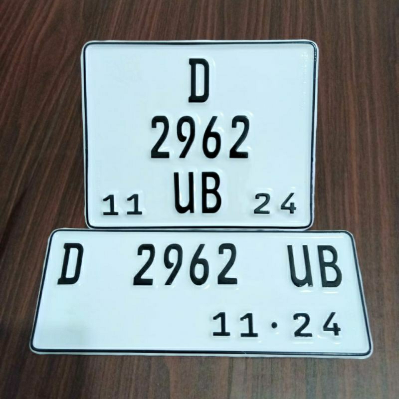 Jual PLAT NOMOR VESPA STANDAR BERLOGO KORLANTAS POLRI PLAT PUTIH FONT ...