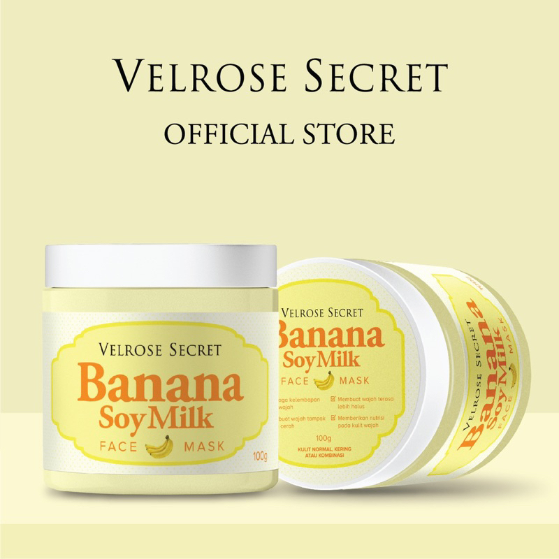 Jual LULUR WAJAH BANANA SOY MILK VELROSE SECRET (DPT BONUS!!) | Shopee ...
