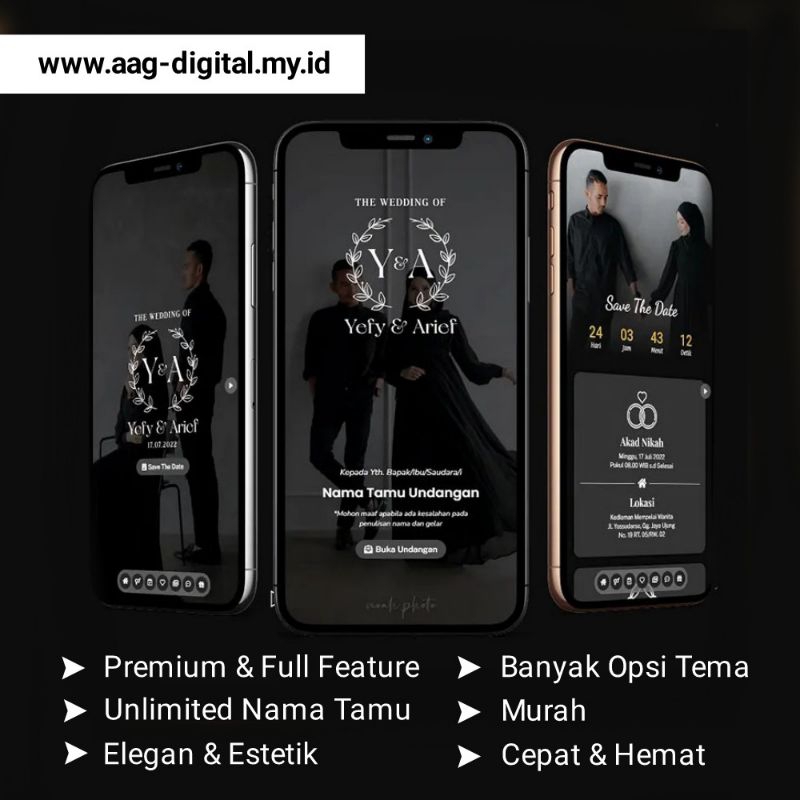 Jual Undangan Digital Website Modern - Undangan Website - Undangan ...
