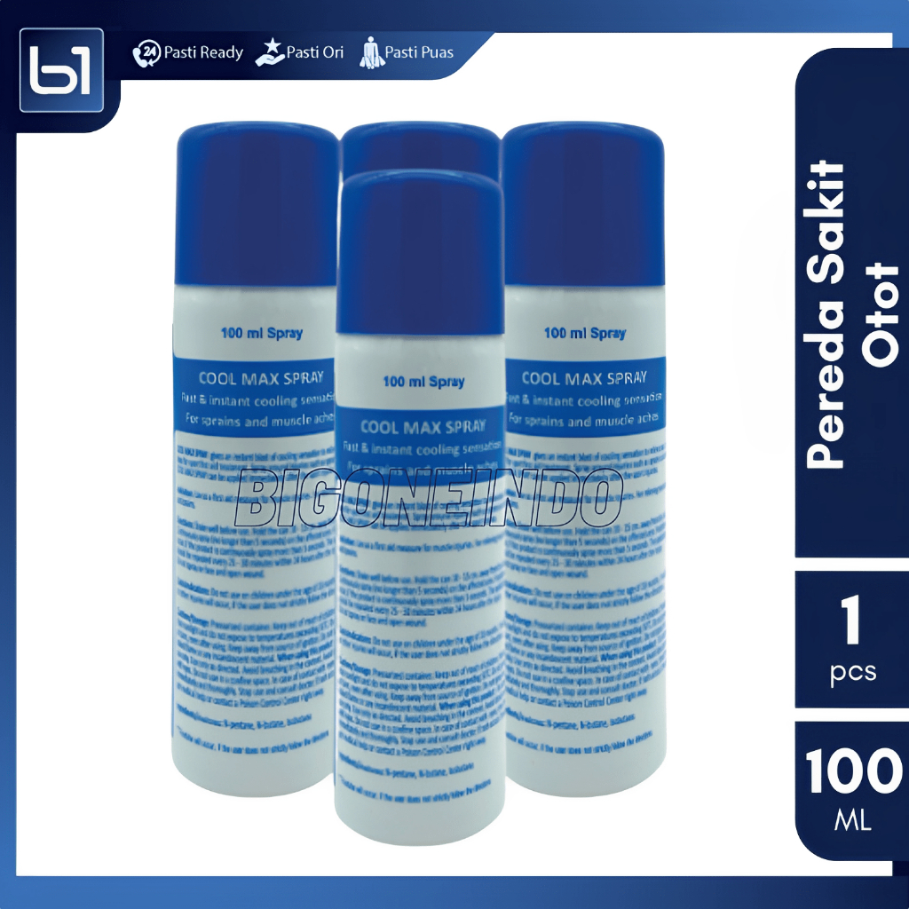 Jual Pereda Sakit Otot, Cool Max No Pain Spray 100 ml Skin Refrigerant, Semprotan Kram | Shopee ...