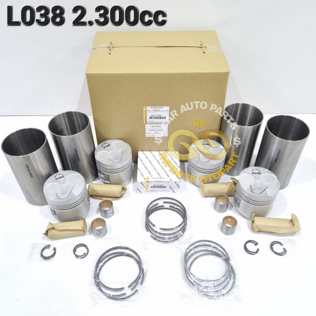 Jual LINER KIT RING PISTON KOMPLIT L300 DIESEL L038 2.3 2300CC GOOD ...