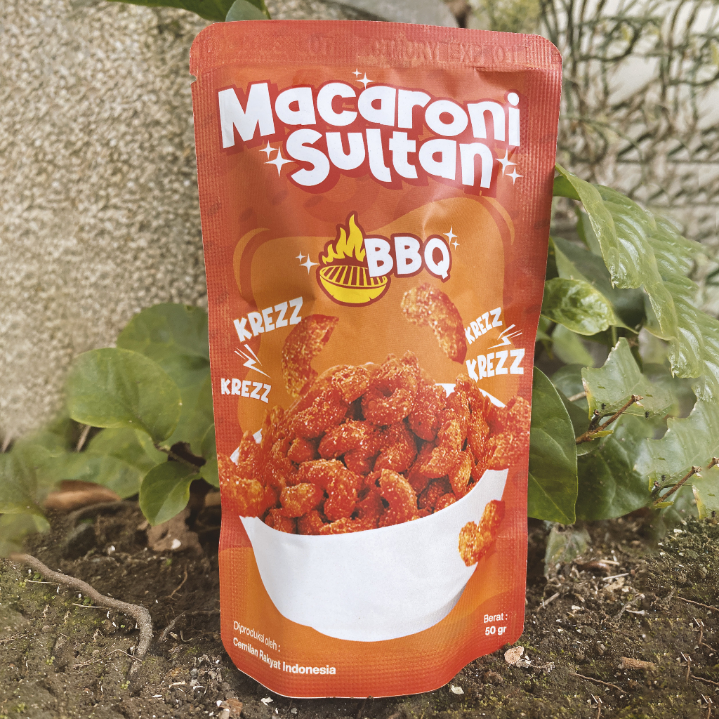 Jual SUKA NYEMIL - Macaroni Sultan Rasa BBQ Barbeque (50 gram) Jajanan ...