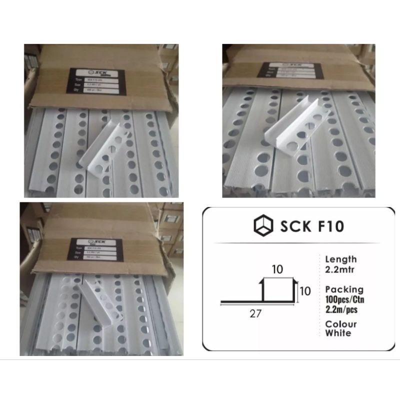 Jual Tali air plin UPVC F 10 skirting PVC SCK F10 2.2meter | Shopee ...