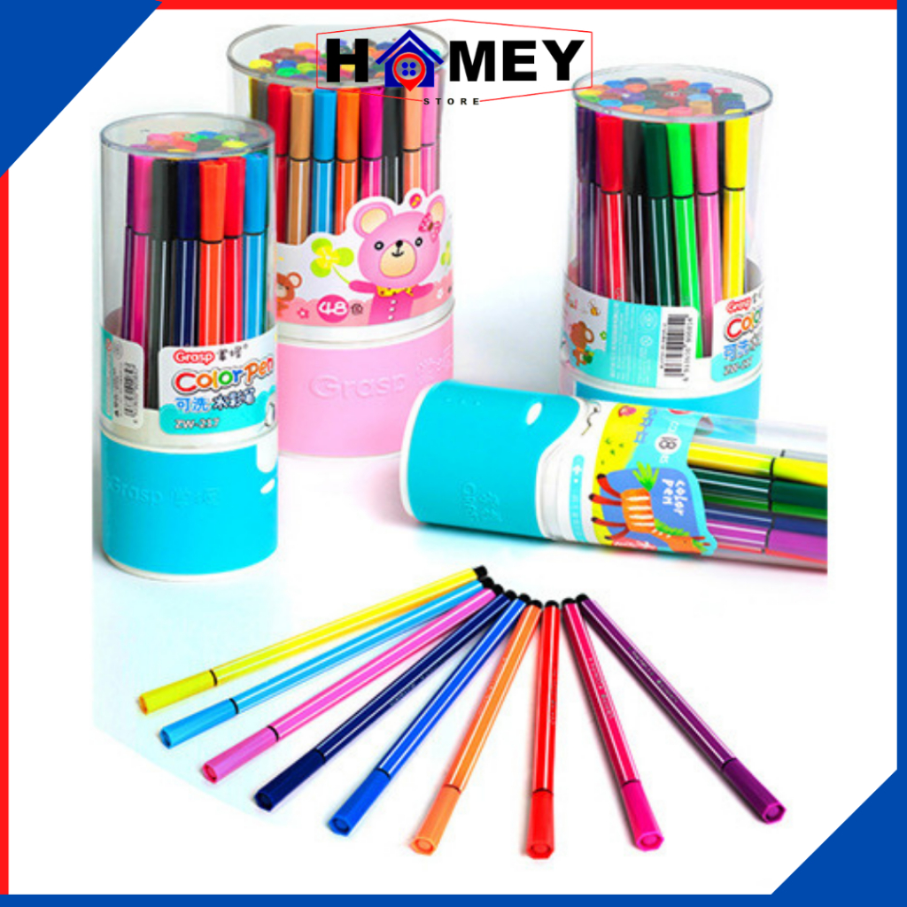 Jual Pen Spidol Warna / Color Pen 36pcs (HTA031) | Shopee Indonesia