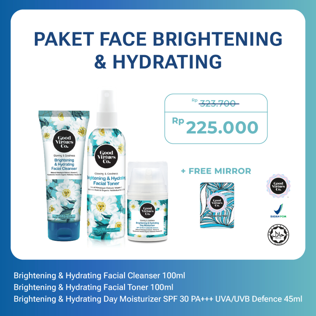 Jual Good Virtues Co. Paket Bundle Face Brightening & Hydrating | Shopee Indonesia
