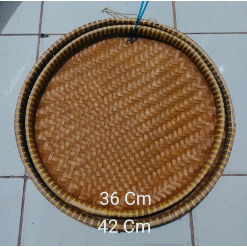 Jual Tampah Bambu kecil/ Tampah Bambu 36 cm dan 42 cm Rapih/ Tampah ...