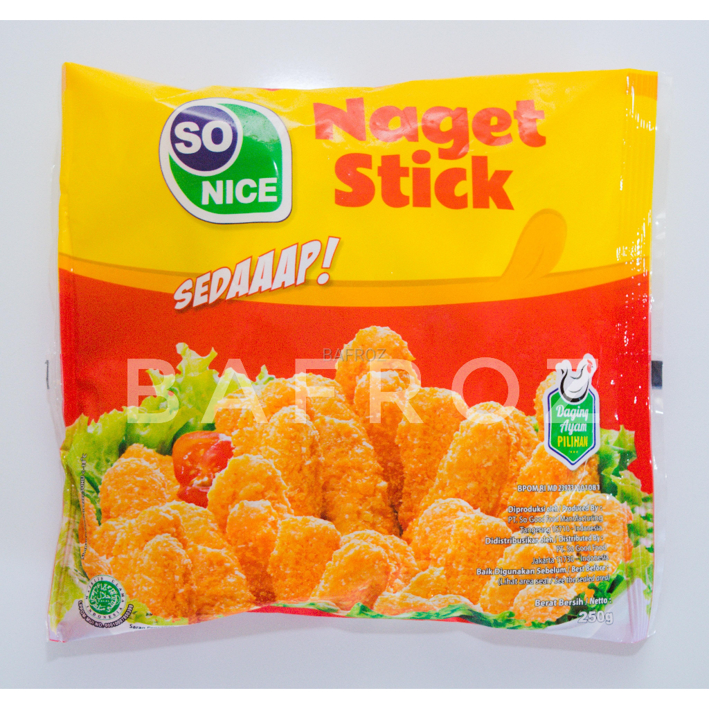 Jual So Nice Chicken Nugget Stick 250gr | Shopee Indonesia