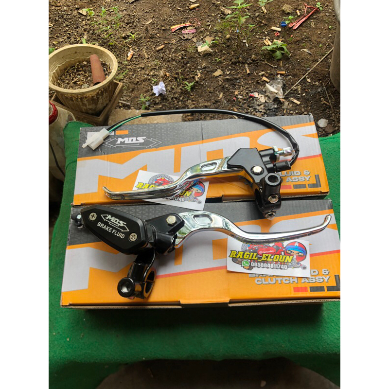 Jual Master rem MOS chrome Tabung OVAL kaca master rem handle chrome ...