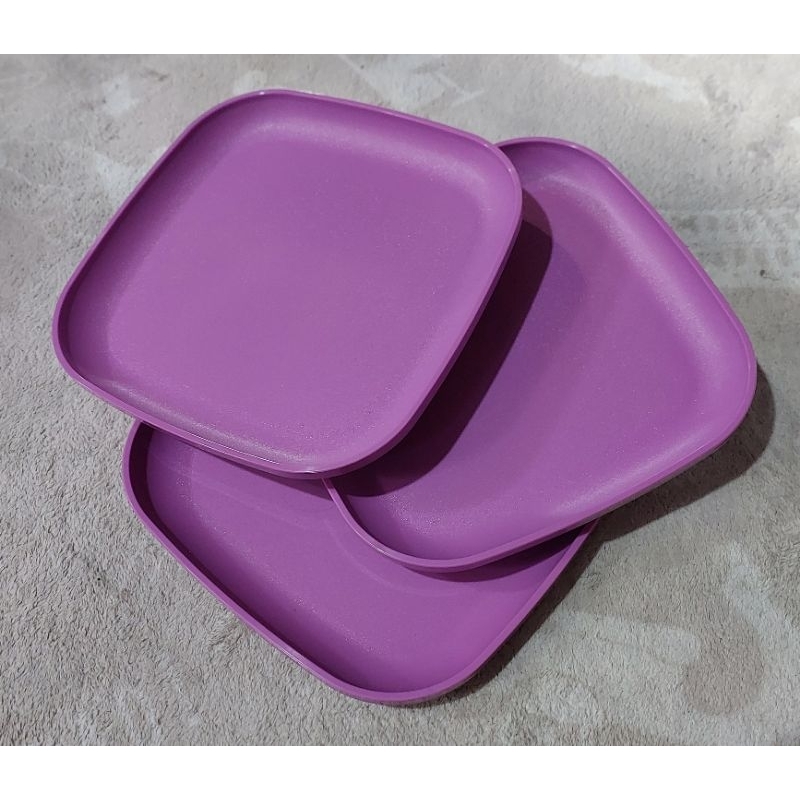 Jual TUPPERWARE Piring Tebal Luncheon Plate Ungu (harga satuan ...