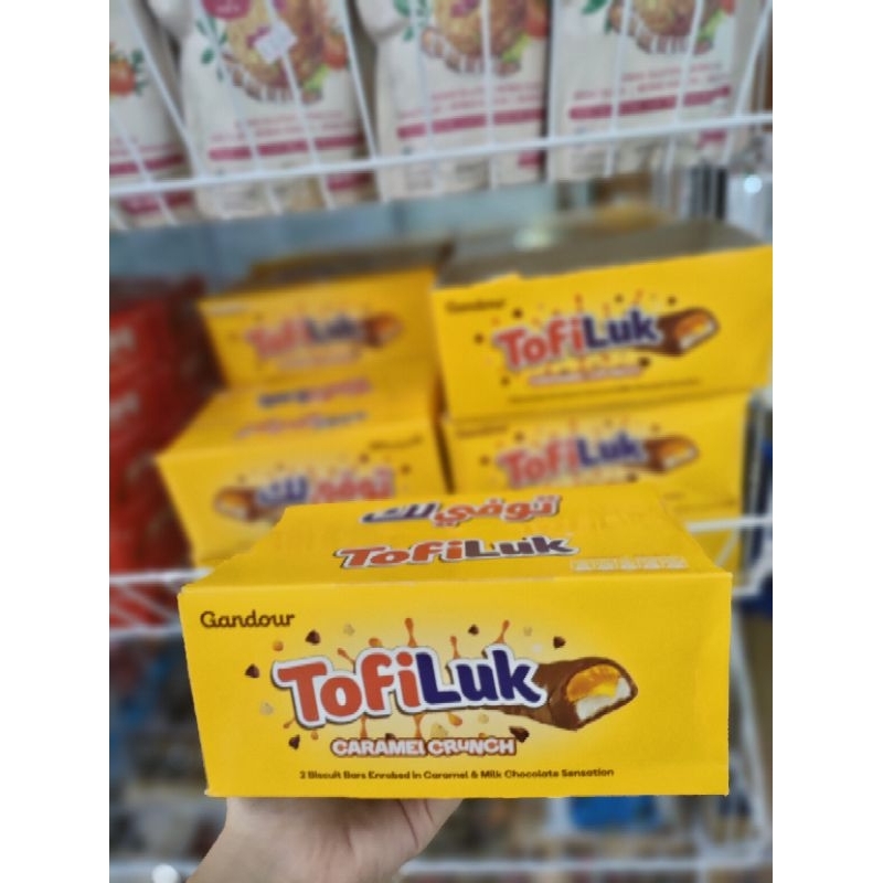 Jual Biskuit Coklat Tofiluk Caramel Crunch, Wafer Coklat Tofiluk ...