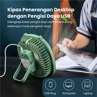 Jual Kipas Angin Portable 4in1 Dengan Lampu LED Kipas Angin Lipat USB ...