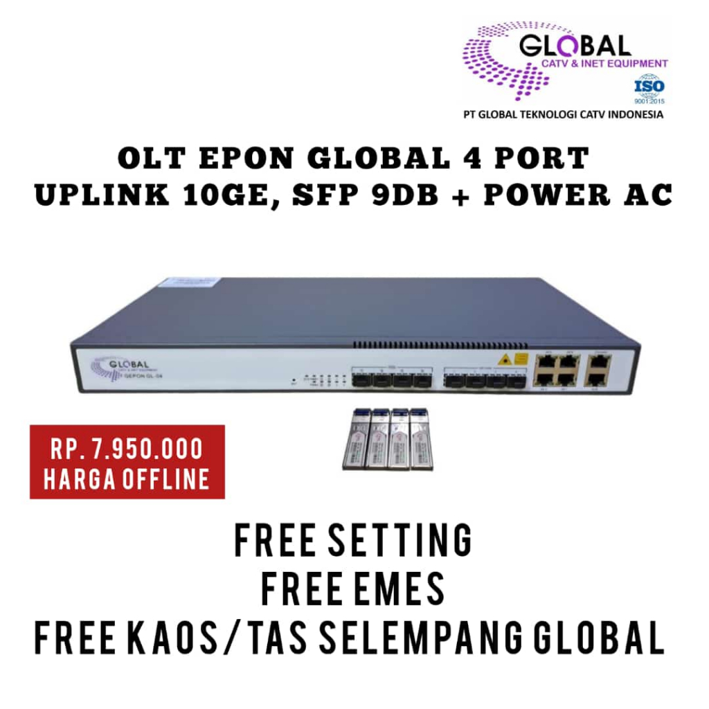 Jual OLT EPON GLOBAL 4 PORT UPLINK 10ge | Shopee Indonesia