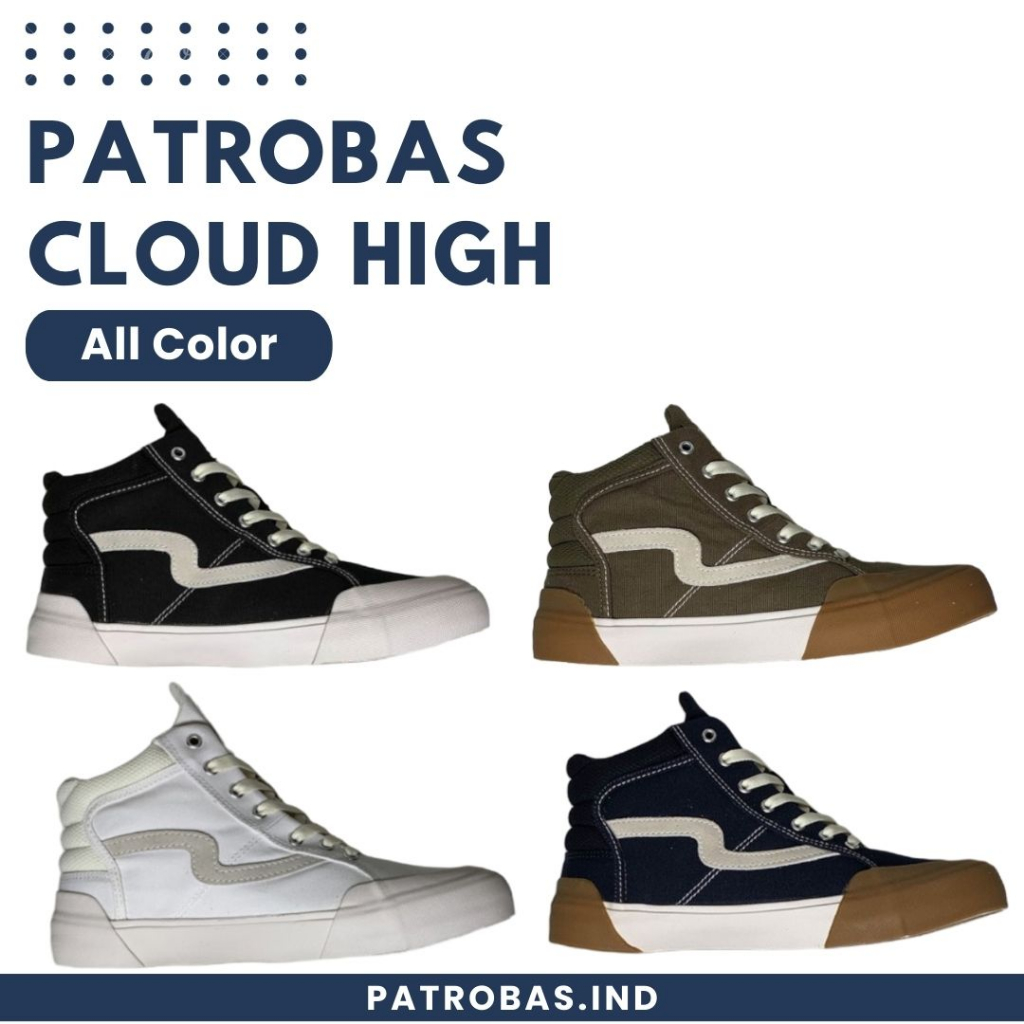 Jual PATROBAS CLOUD HIGH BLACK OLIVE NAVY OFF WHITE ORIGINAL SEPATU ...