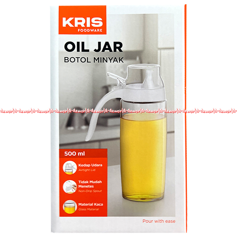 Jual Kris Oil Jar Botol Minyak 500ml Dengan Tutup Warna Transparan ...