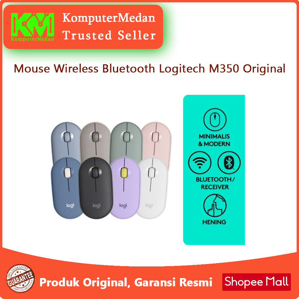 Jual Logitech Pebble M350 Black Mouse Wireless Bluetooth untuk Windows, Mac, Chrome OS, Android ...
