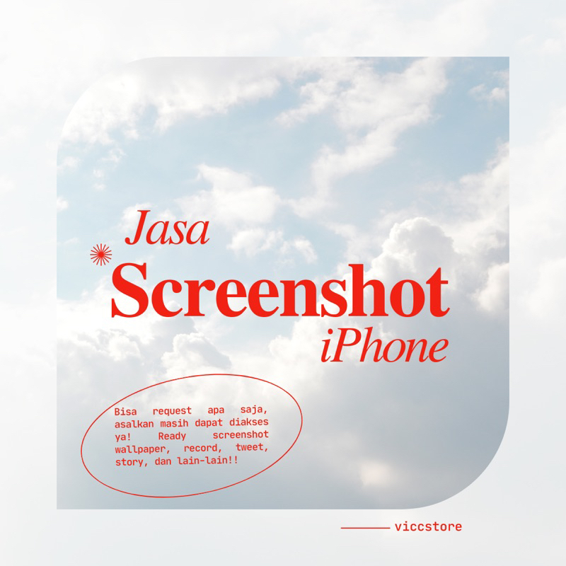 Jual Jasa SS Screenshot dan Record iPhone iOS Bisa Request | Shopee Indonesia