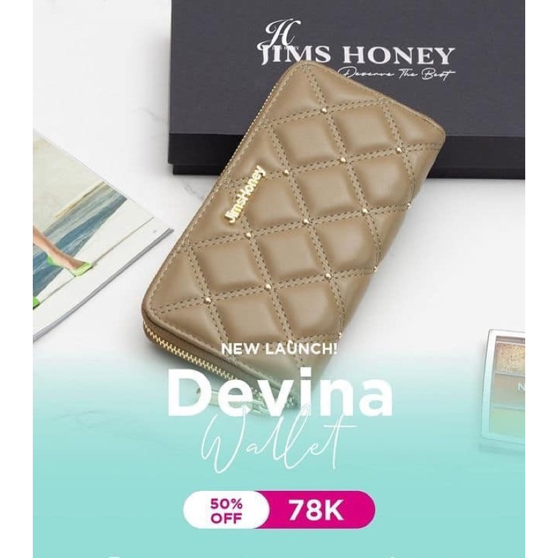 Jual JIMS HONEY DEVINA WALLET DOMPET PANJANG (FREE BOX) | Shopee Indonesia