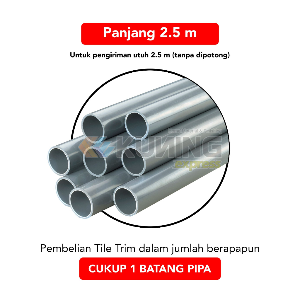 Jual Pipa 2.5m PVC Abu | Shopee Indonesia