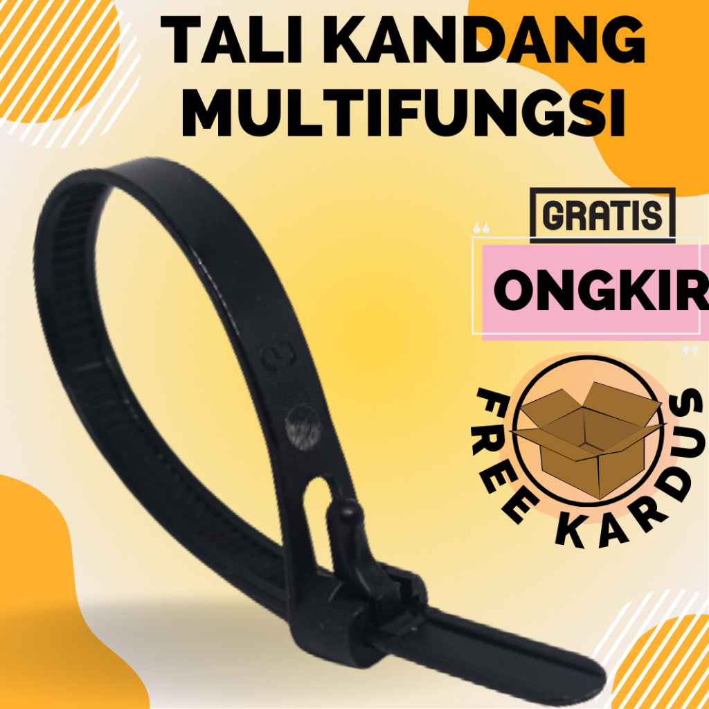 Jual Kabel Ties/Kabel Tis Lebar Bisa Di Buka Kembali / Reusable Cable ...