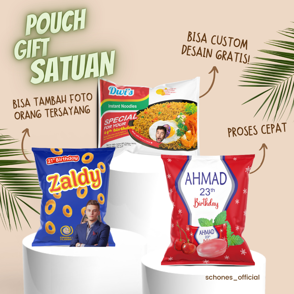 Jual POUCH SNACK CUSTOM JUMBO SATUAN ALA CHIKI | Shopee Indonesia