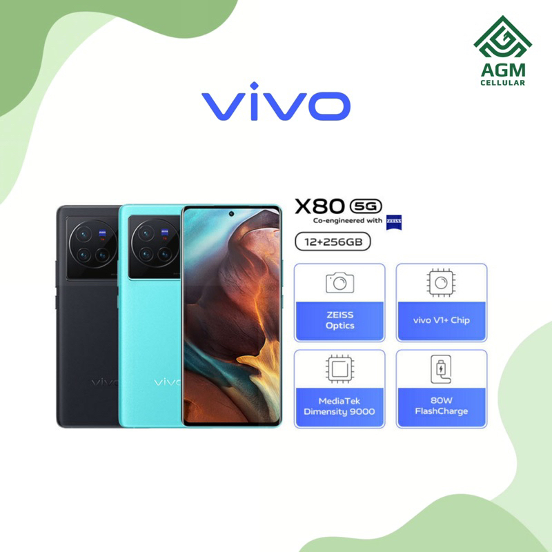 Jual HANDPHONE VIVO X80 5G RAM 12GB/256GB (Cosmic Black & Urban Blue ...