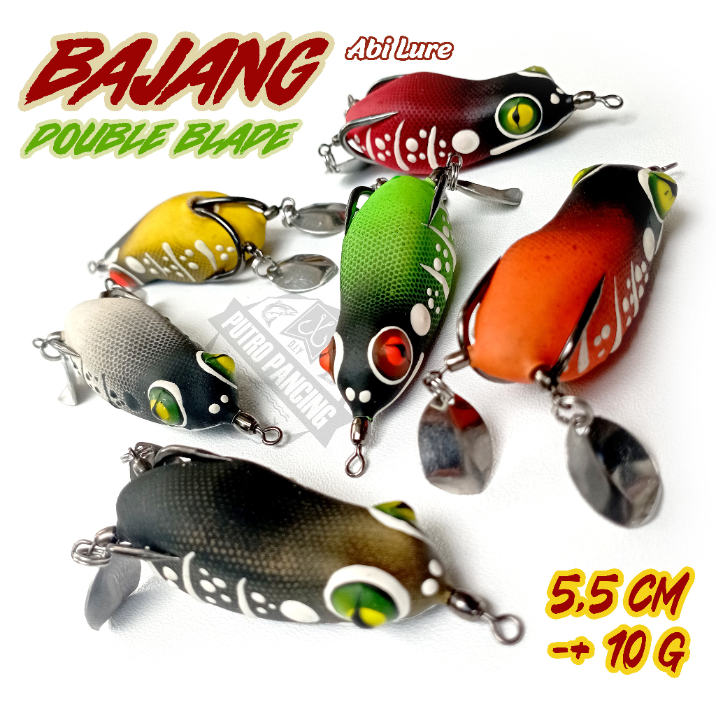 Jual Lure Bajang Double Blade by Abi Lure Soft Frog softfrog | Shopee ...