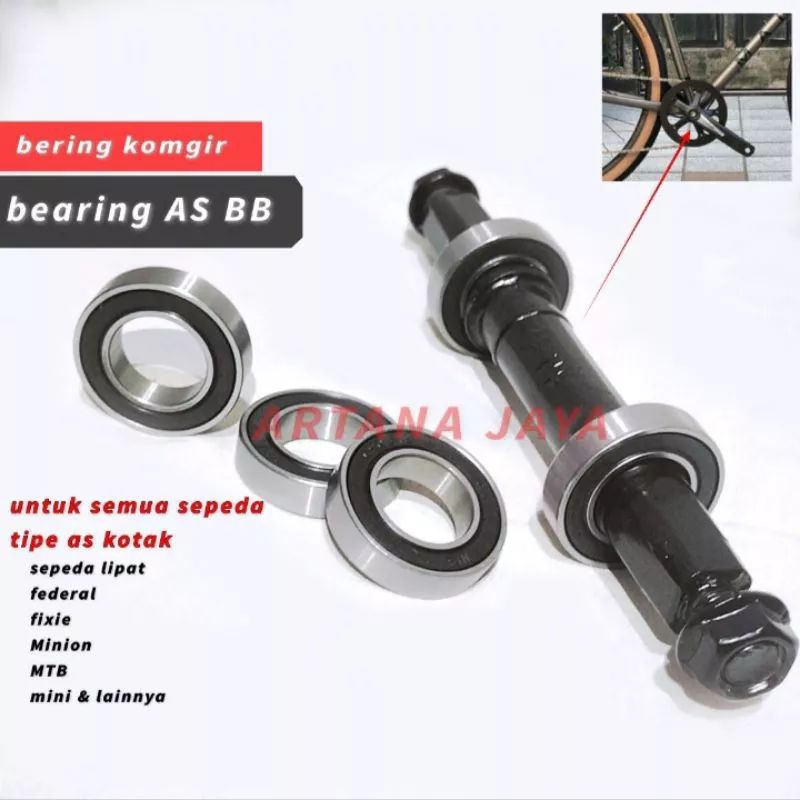 Jual bearing AS tengah sepeda bering BB 2 pcs untuk semua sepeda ...
