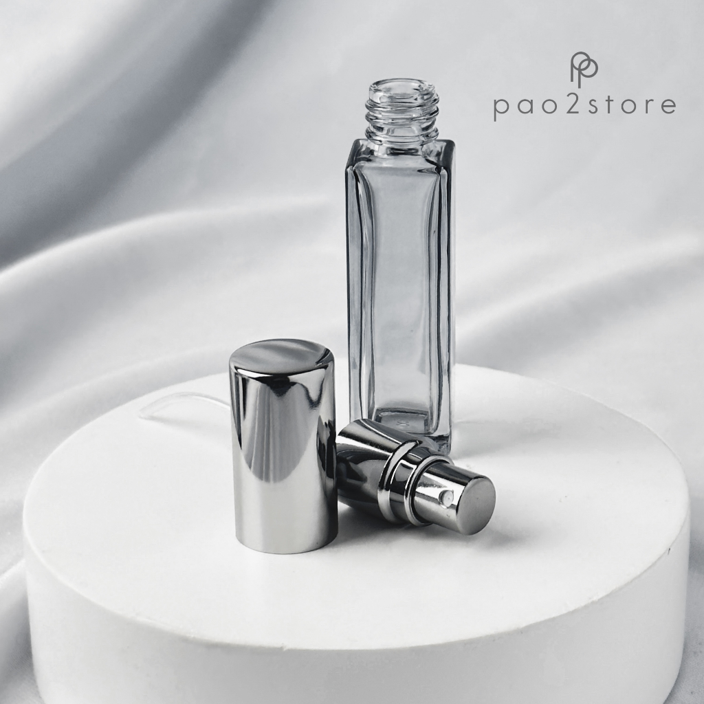 Jual Botol Spray 15ml Kaca Kotak Tebal HITAM TRANSPARAN - Spray Metal ...