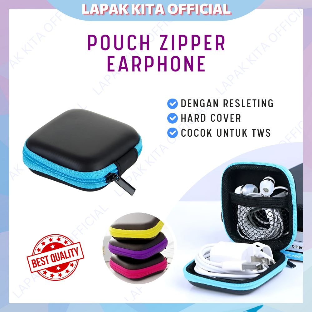 Jual Pouch kotak pelindung earphone dompet casing wadah headset ...
