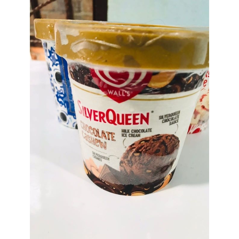 Jual es krim Walls Silverqueen 410 ml | Shopee Indonesia