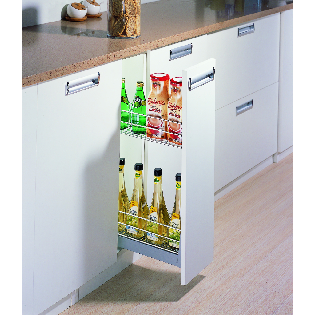 Jual Rak Botol Tarik / Rak Botol Tarik 2 Susun / Rak kitchen set lemari ...