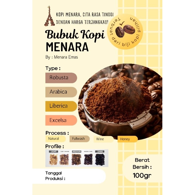 Jual Bubuk Kopi Robusta 100gr / Bubuk Kopi Robusta (commercial grade ...