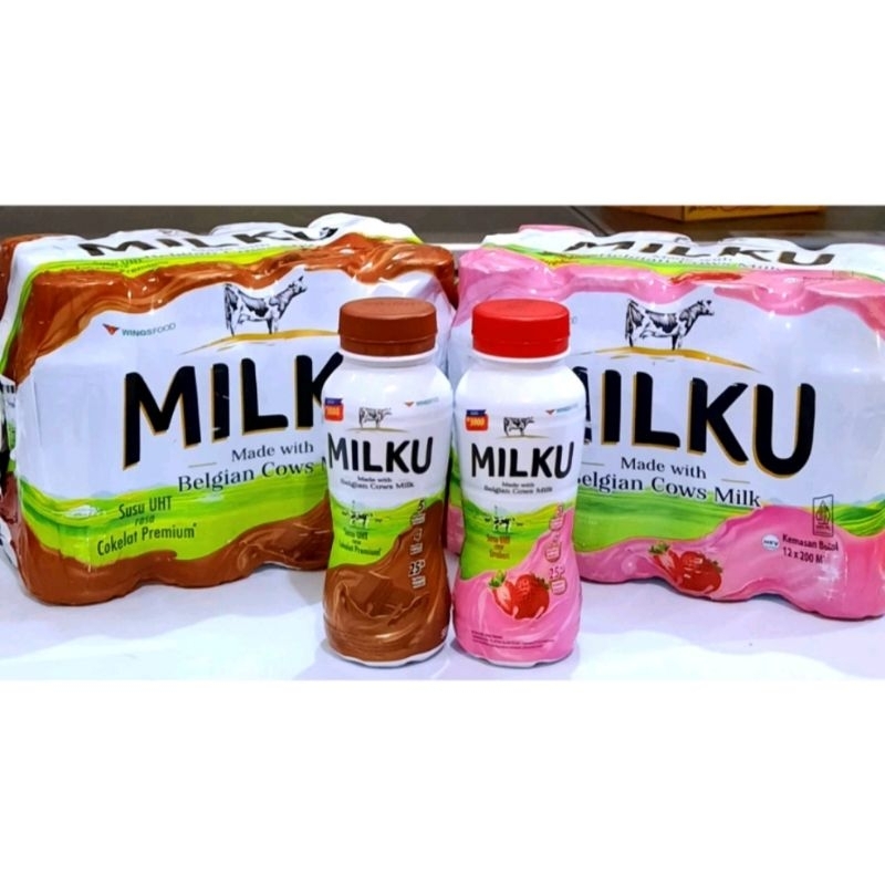 Jual Milku Susu UHT 1 Pack Isi 12 Pcs | Shopee Indonesia