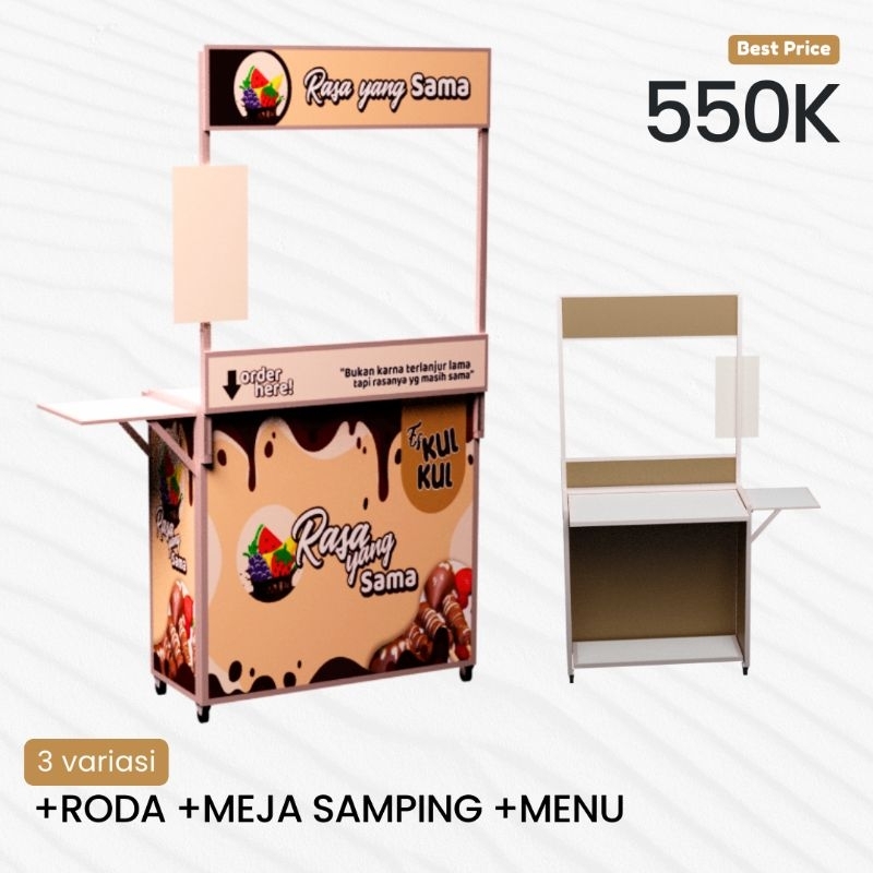 Jual GEROBAK JUALAN BOOTH PORTABLE CUSTOM | Shopee Indonesia