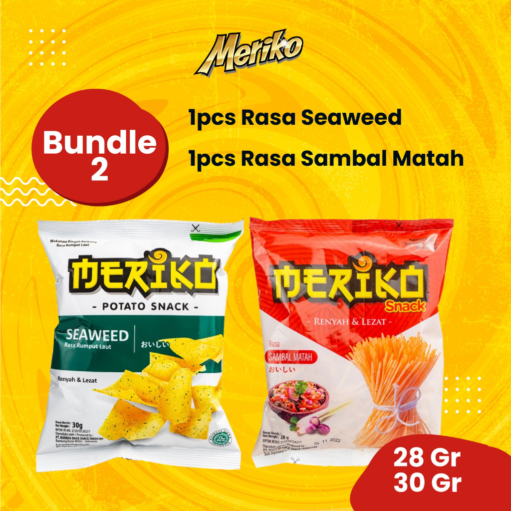 Jual Meriko Sambal Matah 28gr dan Seaweed 30gr Bundling 2 Cemilan ...