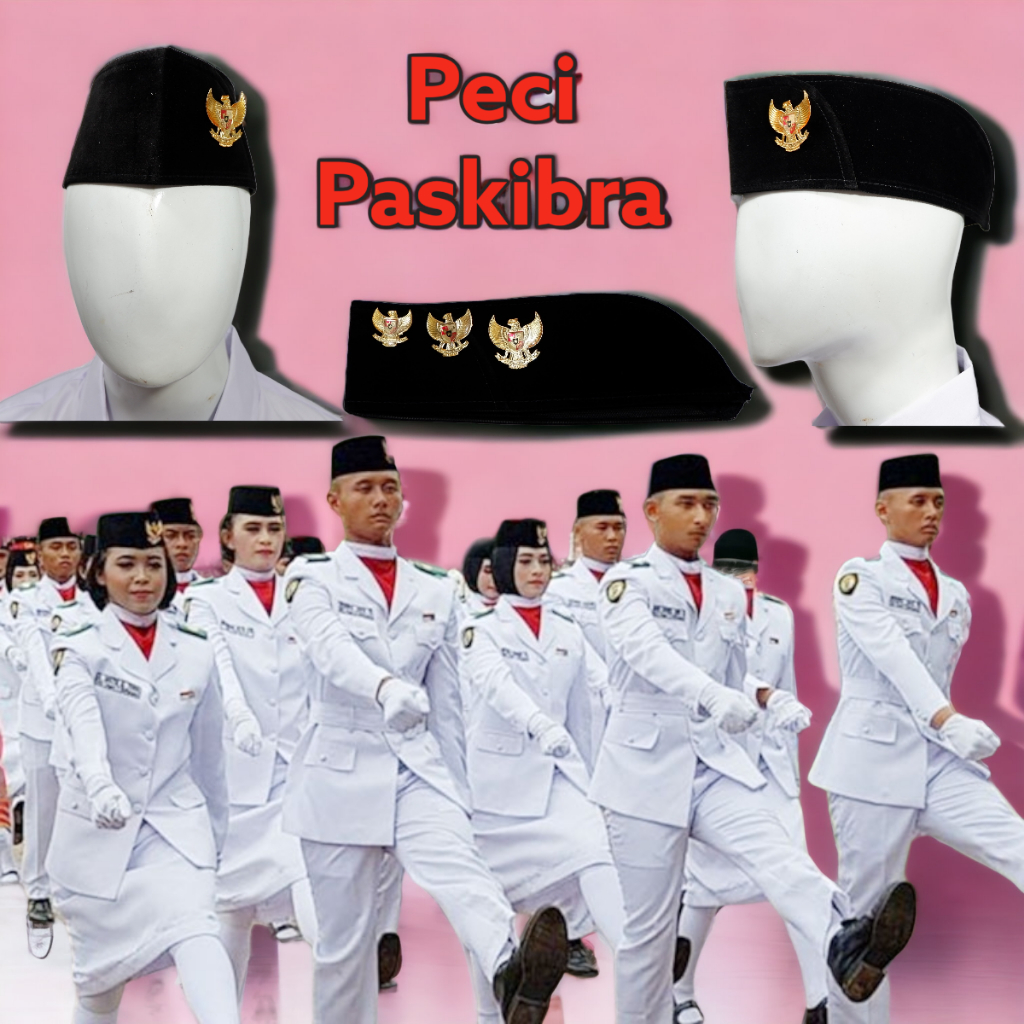Jual Peci Topi Paskibra Putra Putri Songkok Kopiah Paskibraka Petugas ...